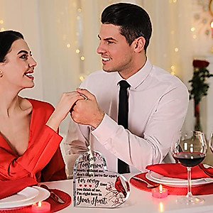 Yulejo Red Cardinal Gifts Sympathy Gifts Memorial Gift for Loss of Loved One Sympathy Decorations Acrylic Glass Heart Memorial Gift Table Centerpieces Remembrance Decor (Novelty Style)