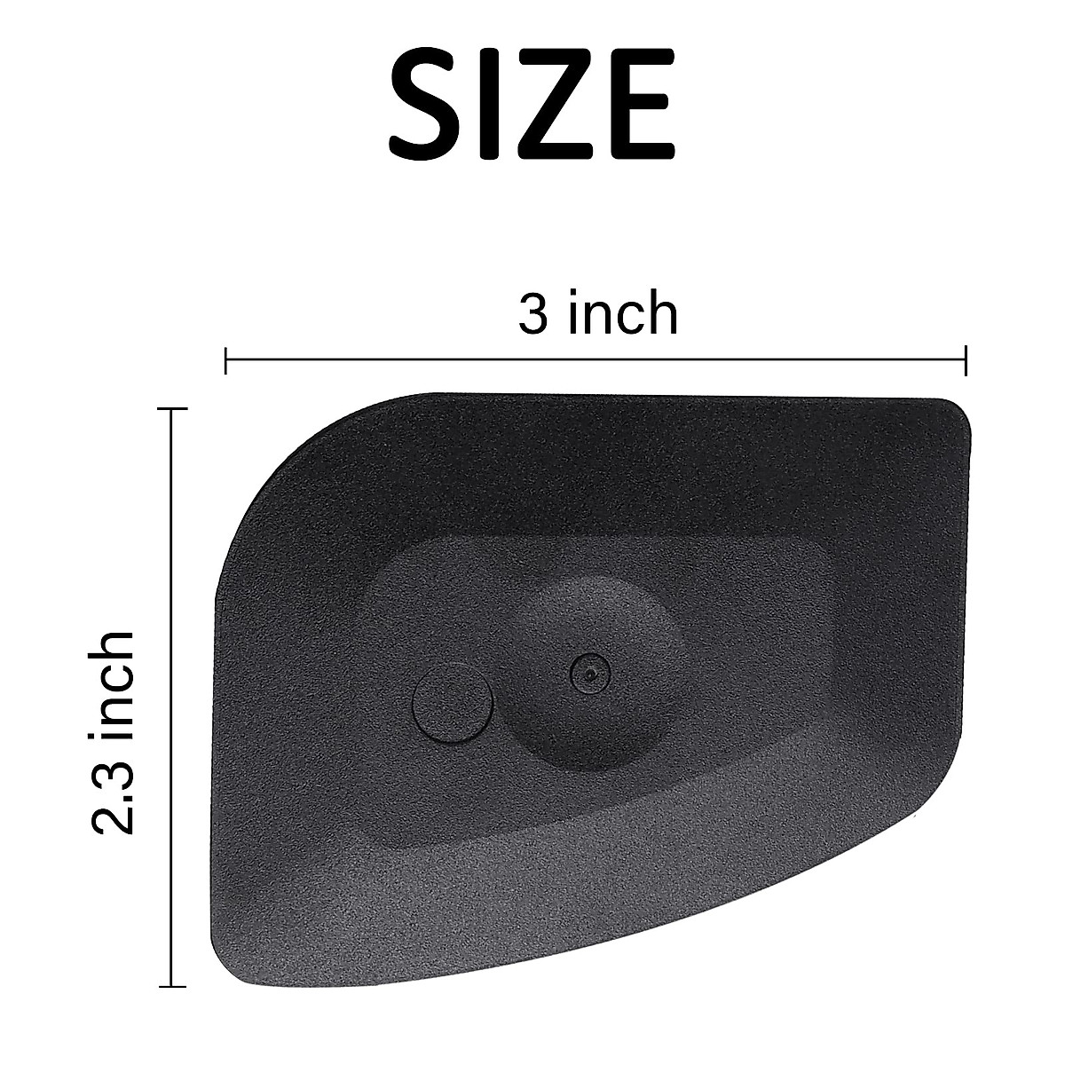 Azureblue Pan Scraper Dish Scraper Food Scraper Tool Plastic Pot Scraper Kitchen Scraper Grease Scraper Cast Iron Skillet Pan Scraper Tool for Cleaning (3 Pcs, Black)