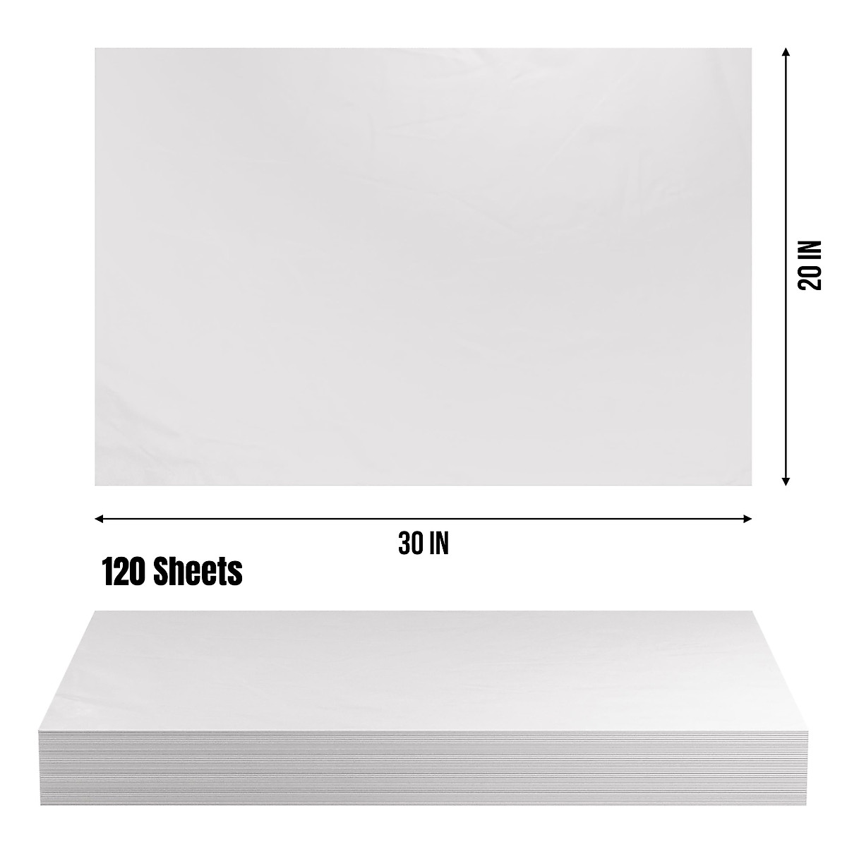 White Tissue Ream 15" X 20" - 960 Sheets