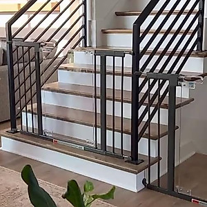 Qdos Safety Y-Spindles for Qdos Pressure Mount Baby Gates | Slate | Adapts Qdos Pressure Mount Gates to fit on Banisters and Spindles up to 3" in Diameter - Easy Installation | 1 Pack = 2 Y-Spindles