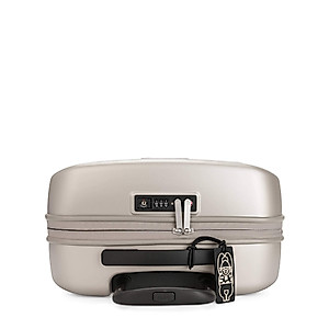Curiosity Small Metallic 4 Wheeled Rolling Luggage
