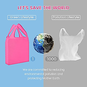 Reusable Grocery Bags 10 Pack, Foldable Machine Washable Reusable Shopping Bags, Durable and Lightweight (Black,Plum Red,Navy,Dark Gray,Blue)