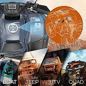 Waterproof Bluetooth Marine Amplifier Receiver - Weatherproof 2 Channel Wireless Amp for Stereo Speaker with 600 Watt Power, Wired RCA, AUX and MP3 Audio Input Cable - Pyle PLMRMBT5S (Silver)