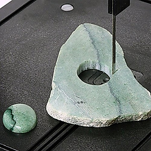 Inland Craft DB-100 Tabletop Band Saw Machine | Cuts Glass Stone Wood Metals Plastics | Includes THREE Band Saw Blades