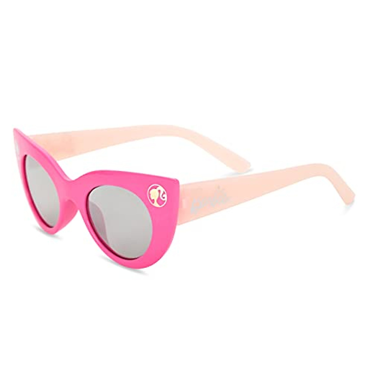 Barbie Girl's Cat Eye Sunglasses and Handled Hard Case Set (Pink)