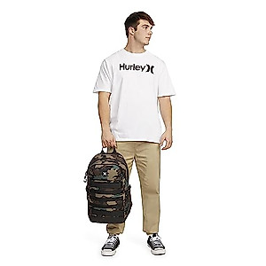 Hurley Mens Skateboard Backpack, Camo, One Size