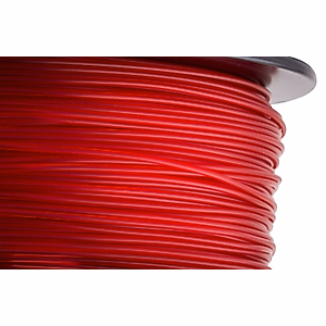 HATCHBOX PLA 3D Printer Filament, Dimensional Accuracy +/- 0.03 mm, 1 kg Spool, 1.75 mm, Transparent Red