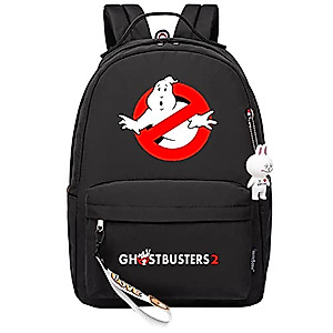 GENGX WesQi Teens Lightweight Bookbag-Ghostbusters Durable Schoolbag,Back to School Knapsack for Travel,School