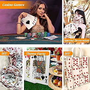 SeptCity Jumbo Playing Cards, Super Big Giant Game Theme Full Deck Huge Poker Oversize Decorations of Magic Party Fun for All Ages (1 Pack) (4 Times)