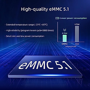 MeLE Overclock3C Mini PC Windows 11 Pro Micro PC Celeron N5095(4C/4T, up to 2.9Ghz, TDP 15W) 16GB DDR4 512GB ROM Small Desktop Computer with 2 X HDMI 4K@60Hz, USB-C, WiFi 6, BT5.2, VESA Mount