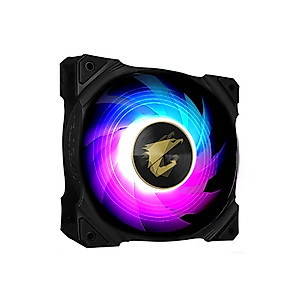Gigabyte AORUS 120mm Sleeve Bearing ARGB Computer Case Fan, Black