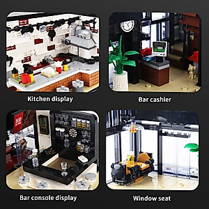 Mould King 16042 Building Kits Toy for Kids, 3992 Pieces MOC Bricks Creative Toys Street View Restaurant Building Model Set,Construction Toys for Adults