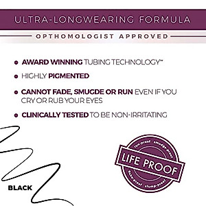 Blinc Tubing Liquid Eyeliner, Ultra-Longwearing, Highly-Pigmented, Smudgeproof Eye Liner with Precise Tip, Vegan, Gluten-Free and Cruelty-Free, 6ml / 0.2 Fl Oz