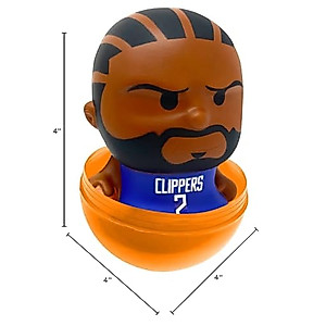 Party Animal Jumbo Squeezy Surprise! One (1) Giant Capsule SqueezyMates NBA Figure, Multi, 5'' Tall