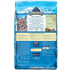 Blue Buffalo Wilderness High Protein, Natural Adult Dry Cat Food, Denali Dinner with Wild Salmon, Venison & Halibut 10lb
