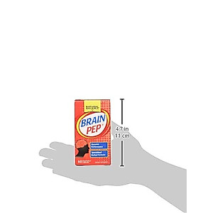 Natural Balance Brain Pep | Brain Function Supplement with Ginkgo Biloba, Kola Nut | Helps Support Improved Memory, Focus & Mental Clarity | 60 Capsules