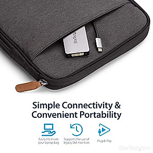 StarTech.com USB 3.1 Type-C to Dual Link DVI-I Adapter - Digital Only - 2560 x 1600 - Active USB-C to DVI Video Adapter Converter (CDP2DVIDP), Space Gray