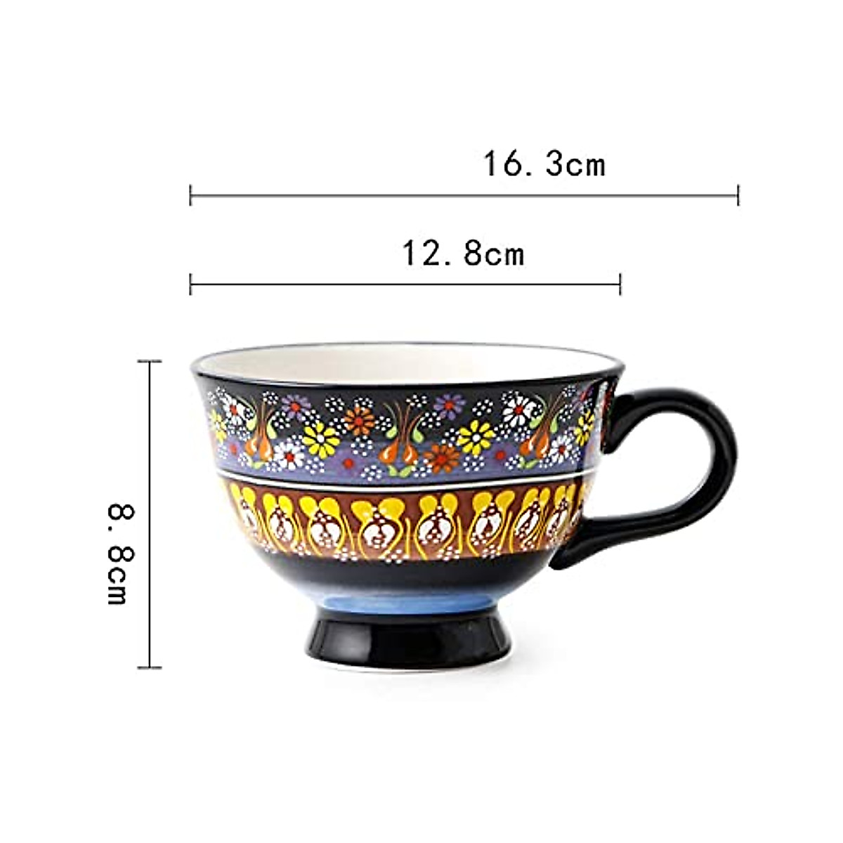 Porcelain Dinnerware Sets, Bohemia Tableware Combination Set | 10 Plates / 2 Bowls / 4 Cups / 4 Mugs - Exotic Ceramics Dinner Sets, Service for 4 Person, Gift for Wedding Housewarming Christmas,8 inc