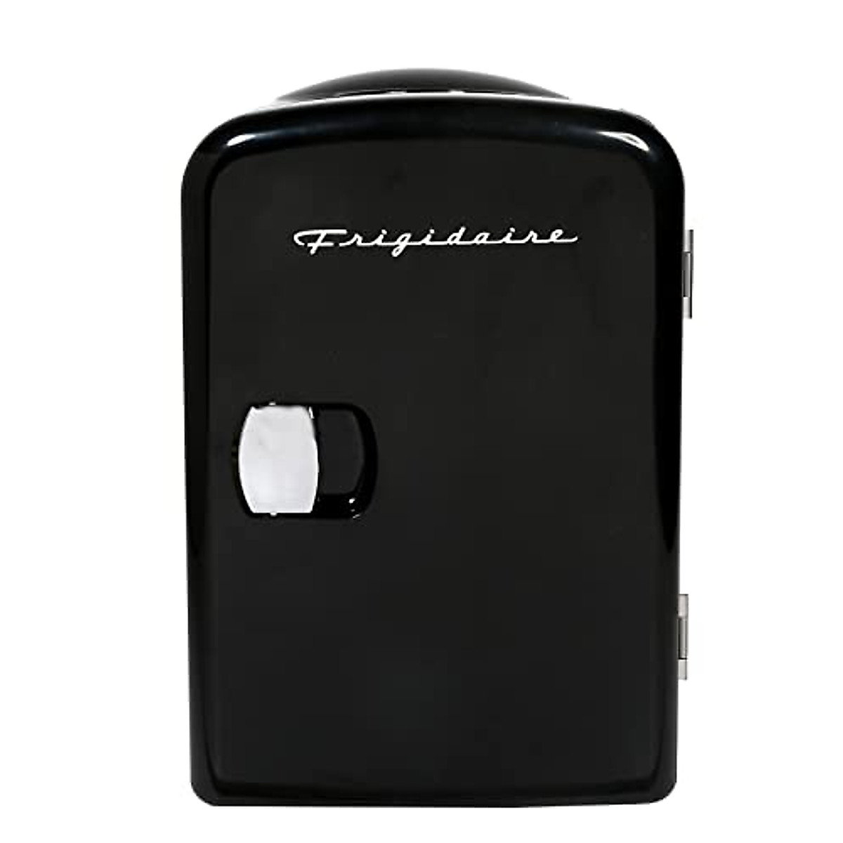 Frigidaire Mini Portable Compact Personal Fridge Cooler, 4 Liter Capacity Chills Six 12 oz Cans, 100% Freon-Free & Eco Friendly, Includes Plugs for Home Outlet & 12V Car Charger – Black