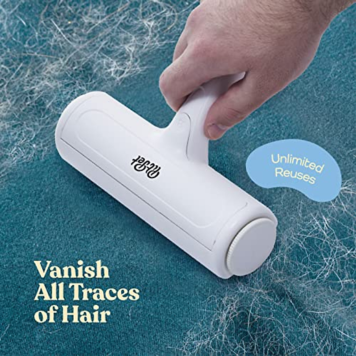 Reusable Pet Hair Remover – Easy To Use Dog Hair Remover - Lint Rollers for Pet Hair With Large Storage Chamber - Pet Remover Tool For Dog & Cat Hair from Couch, Clothes, Furniture, Carpet, Car Seats.