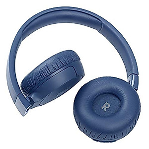 JBL Tune 660NC: Wireless On-Ear Headphones with Active Noise Cancellation - Blue (Renewed)
