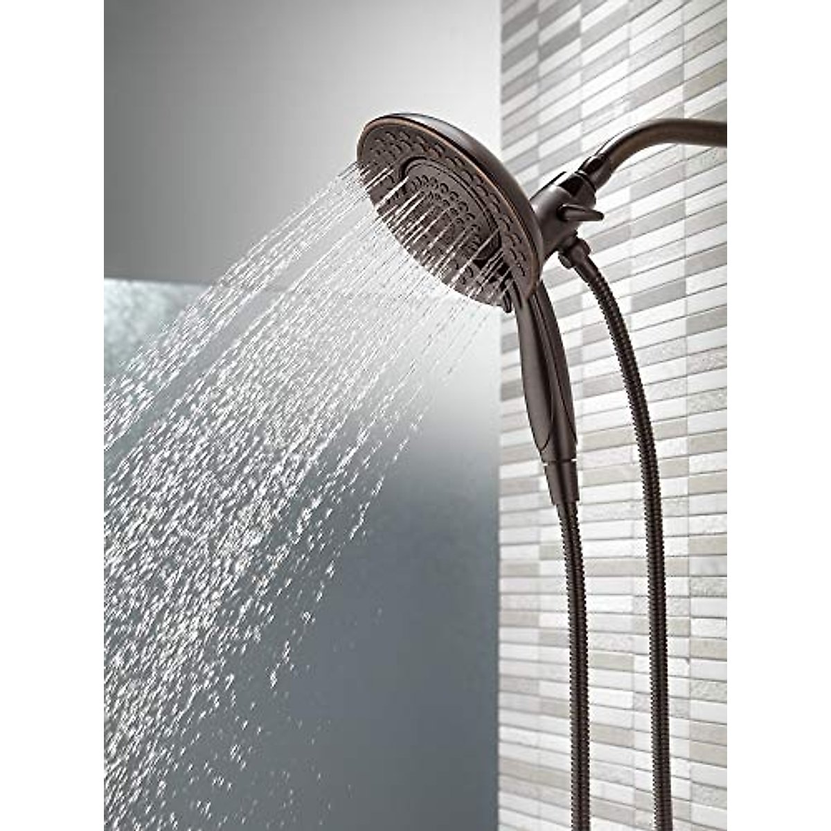 DELTA FAUCET 58569-RB25-PK In2ition HSSH 2.5 GPM 5-Setting Combo, Water Flow, Venetian Bronze
