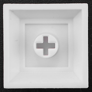 Cusstally 37 PCS PBT Keycap DSA 1U Keycaps for Cherry MX Custom Keycap Set for Gaming Mechanical Keyboard Keybord,White