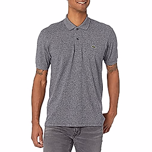 Lacoste Men's Classic Short Sleeve Chine Pique Polo Shirt Polo Shirt, Eclipse Jasper Grey, 3XL