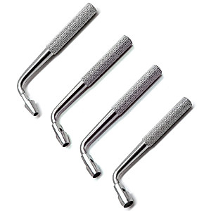 Dental Tissue Punch Angled 4mm, 5mm, 6mm, 8mm Surgical Implant Stainless Steel 4 Pcs Instruments