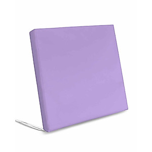 Hokiten Purple Outdoor Cushion Chair Cover Set of 2 - Waterproof Couch Seat Covers, Modern Pure Lavender Purple Patio Furniture Protector Cushions Slipcovers for Sofa/Garden/RV, 20"x18"x4"