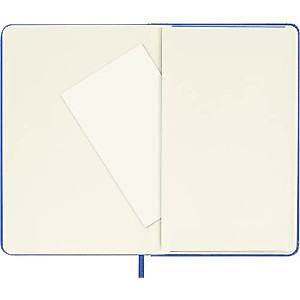 Moleskine Classic Notebook, Hard Cover, Pocket (3.5" x 5.5") Plain/Blank, Hydrangea Blue, 192 Pages