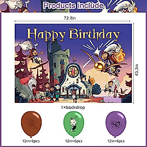 The owl House Backdrop Birthday Banner for The owl House Birthday Party Supplies The owl House Photograph Background Photo Booth 5x3ft