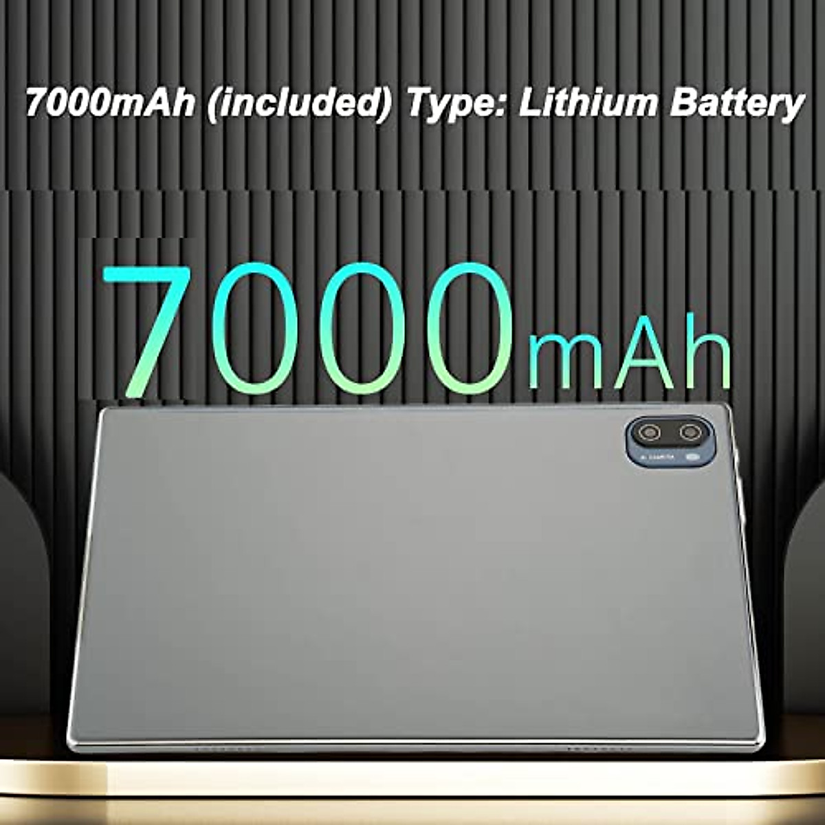 FOTABPYTI 10 Inch Tablet, WiFi Tablet 100‑240V 5G WiFi Dual Speakers Dual SIM Card Slot 4G Communication for Daily (US Plug)