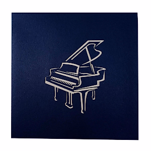 iGifts And Cards Piano Maestro: 3D Pop Up Card for Musicians - 6"x6" Enveloped Melody, Ideal for Recitals & Music Teachers, Notes of Appreciation, Gift for Concert Pianists' Birthday
