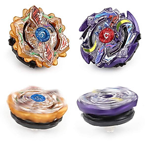 Bey Battle Burst Blades Evolution B-00 Booster Duo Eclipse Sun Moon Red Sparking Left & Right Launcher Handle Grip Starter Set Gaming Battling Top God Bay Lr launcher Buster Spinning Toy Gift for Boys