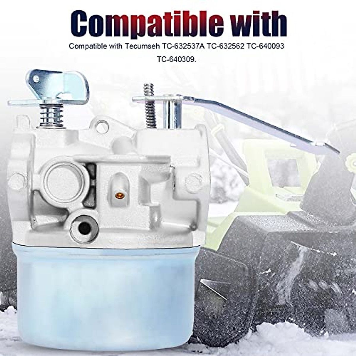 QAZAKY Carburetor Compatible with Tecumseh 632537 632537A 632561 632562 640093 640309 TC-640093 TC-640309 HSK845 HSK850 TH139SA TH139SP 8204E 8221E 8221F 8222E 8327D 8344F 8702D MFG 5278 1446 1540