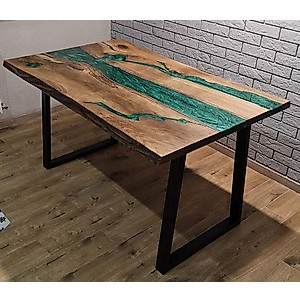 Epoxy Table, Epoxy Resin River Table, Live Edge Wooden Table, Natural Wood, Dining table, Natural Epoxy Table, Resin Table
