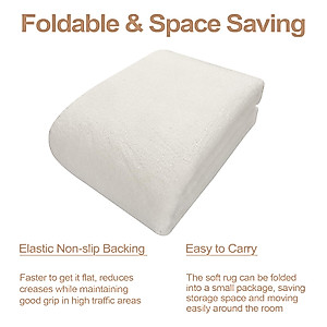 LIVEBOX Princess Pink Rug 3x5 Feet,Fluffy Rug for Girls Bedroom, Cute Furry Rug for Baby Kids Nursery Room, Non Shedding and Non Slip Washable Rug Shaggy Carpet for Living Room Teen Dorm