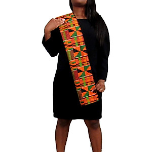 African Kente Stole, Kente Scarf, Sash, Kwanzaa, Choir, Black History, Graduation, African Pattern, Table Runners