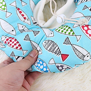 Balacoo Pet Recovery Collar Cat Recovery Collar Cat Cone Collar Cat Cones After Surgery Fish Pattern Soft