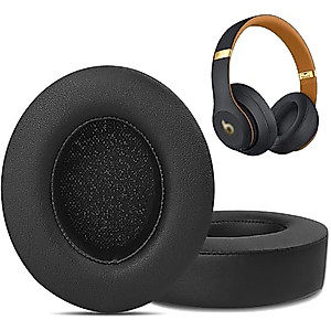 GVOEARS Replacement Ear Pads for Beats Studio 3, Cushions for Beats Studio 3 Replacement Ear Pads for Beats Studio 2&3 Wired & Wireless Not Fit Beats Solo On-Ear Headphone with Thicker Memory Foam