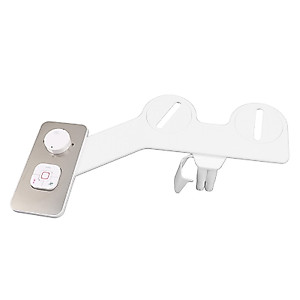 Slim Bidet Toilet Seat Attachment, Nonelectric, Dual Nozzle, SelfCleaning, Feminine Butt Wash Bidet Attachment, 7/8 TPiece