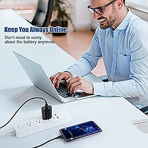 Excgood Super Fast Type C Charger Kit 25W USB C Charger with 2 Type C to C Cable (6ft+1.5ft) Compatible with Samsung Galaxy S23/S22 Ultra/S21 FE 5G/S20,Note 10+/20,A71/A53/A23,Z Flip4 Z Fold4, Tab S8+