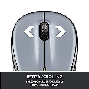Logitech Wireless Mouse M325 with Designed-For-Web Scrolling - Light Silver