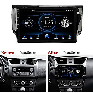 LEXXSON Android 8.1 Car Radio Stereo 10.1 inch Capacitive Touch Screen High Definition GPS Navigation Bluetooth USB Player 1G DDR3 + 16G NAND Memory Flash for Nissan Sentra 2013 2014 2015 2016 2017