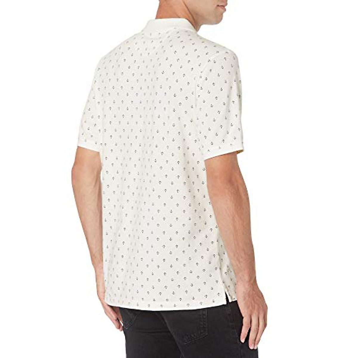 Amazon Essentials Men's Regular-Fit Cotton Pique Polo Shirt, Navy/White, Anchor, XX-Large