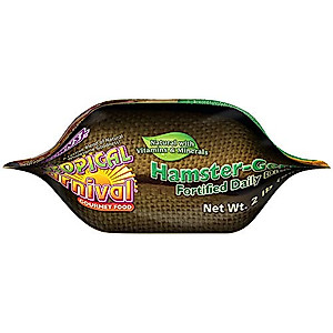 F.M. Brown's Tropical Carnival, Natural Hamster-Gerbil Food, Vitamin-Nutrient Fortified Daily Diet, NO Filler Seeds, NO Artificial Colors or Flavors, 2 lb