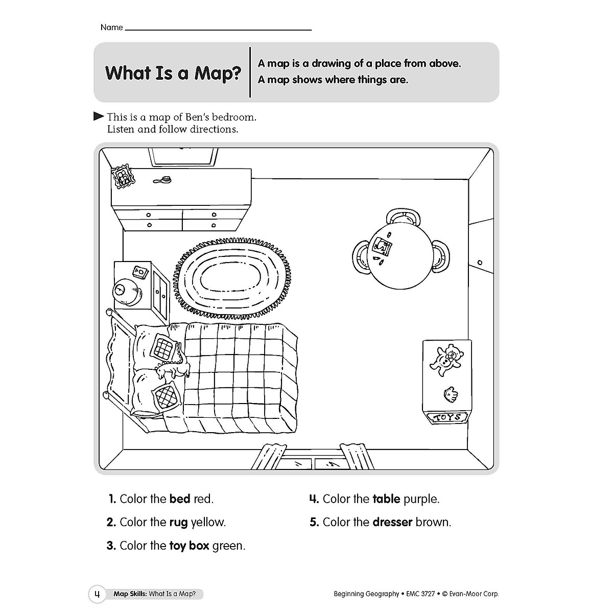 Beginning Geography Workbook, Homeschooling and Classroom Resource Workbook (Beginning Geography (Evan-Moor))