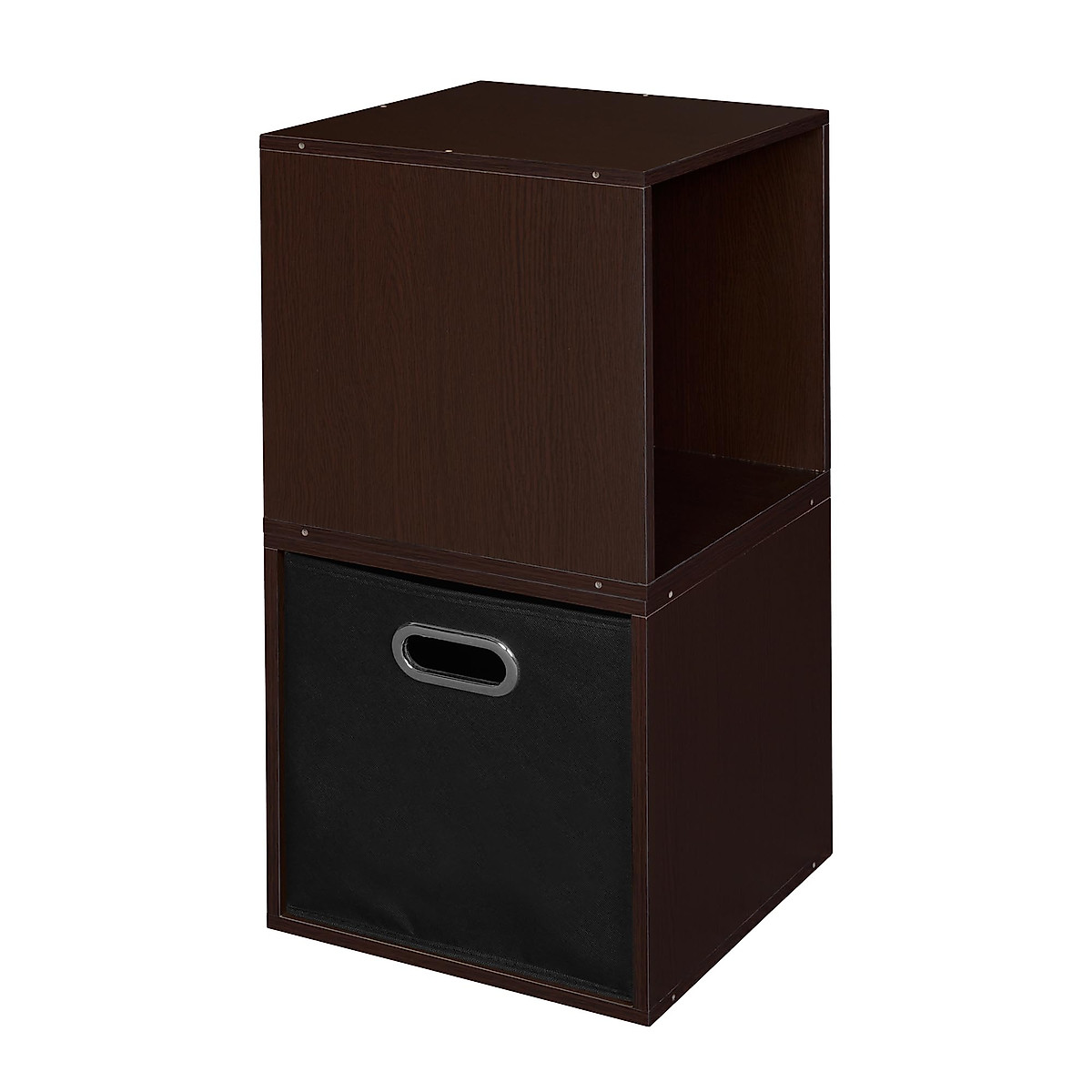 Niche Cubo Storage Set - 2 Cubes and 1 Canvas Bin- Truffle/Black