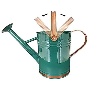 Metal Watering Can for Outdoor and Indoor Plants, Watering Can Decor, 1 Gallon (1 Gallon Green2)